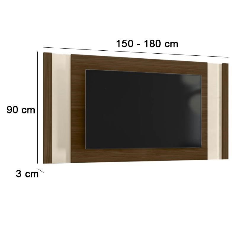 Painel Extensível Real para TV até 65” Carvalho Nobre/Off White - PR ...