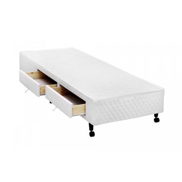Base Box Solteiro 36x90x200cm 2 Gavetas Si Kingdom Castor | MadeiraMadeira