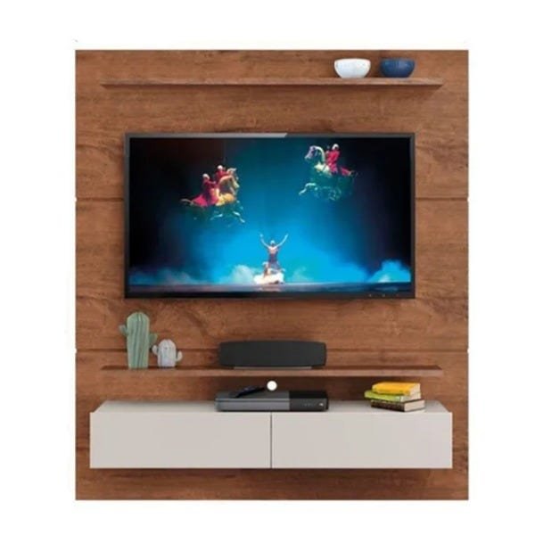 Painel Home Suspenso para TV até 60 Polegadas Fabuloso | MadeiraMadeira