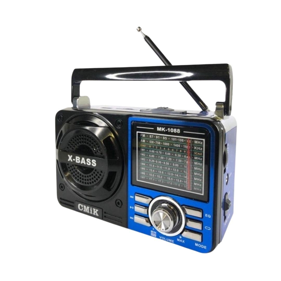 Rádio Vintage Retro com Usb 1088 Azul- Booglee | MadeiraMadeira