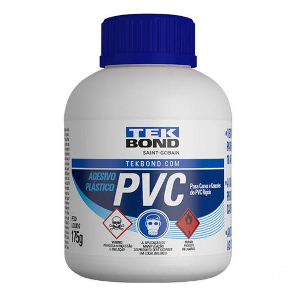 Adesivo Plastico Pvc 175 G Tubo com Pincel Tekbond | MadeiraMadeira