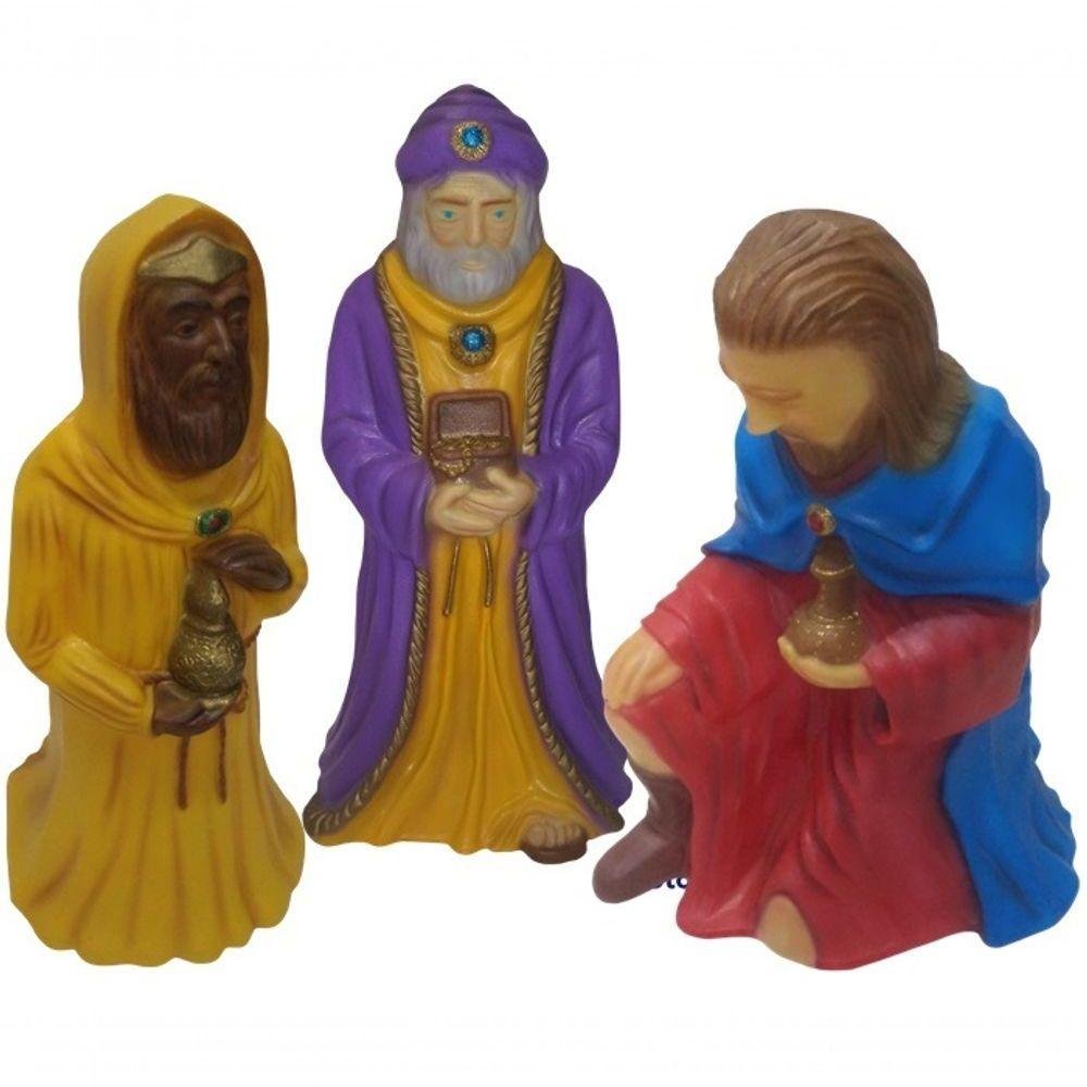 Presépio Iluminado 3 Reis Magos Colorido Natal Decoração | MadeiraMadeira
