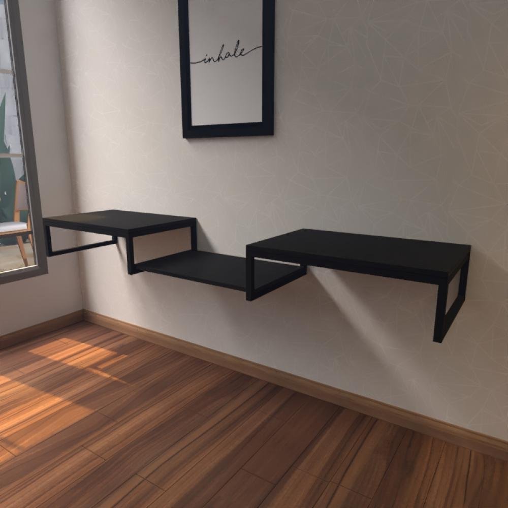 Aparador Industrial Preto Moderno Cantinho Café Escritorio Simples Sala ...