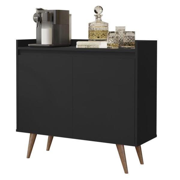 Kit Buffet Dallas e Buffet Clean Preto | MadeiraMadeira