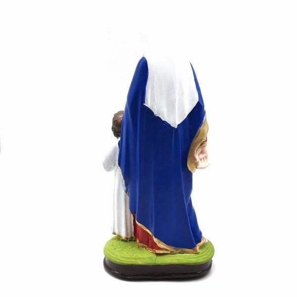 Imagem Maria Passa na Frente Manto Azul Resina Maciça 30 cm ...