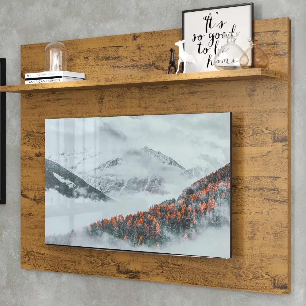 Painel TV Quarto 43 Polegadas Nature Topázio Patrimar | MadeiraMadeira