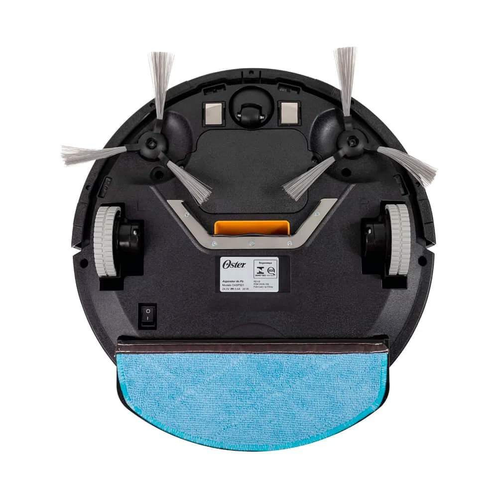 Kit Aspirador Robô Oster Keep Clean Blue com Mop - Bateria | MadeiraMadeira