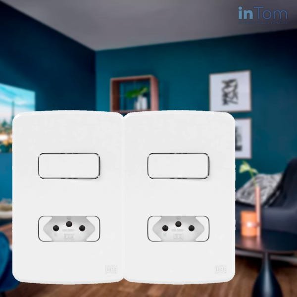 2 Conjuntos, Paralelo + Tomada 20 A - 4x2" Weg Branco Composé ...