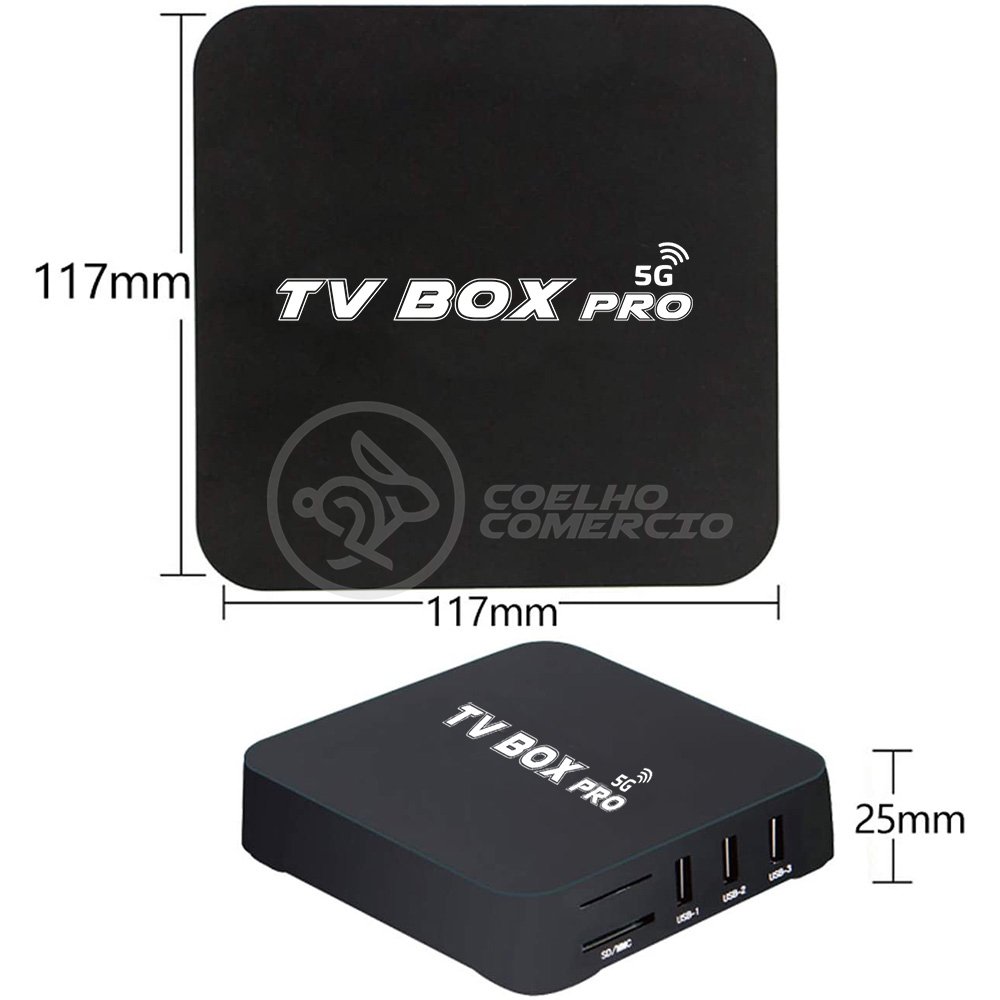 TVBox PRO Aparelho Android 8GB 128GB Full HD WiFi nº19 | MadeiraMadeira