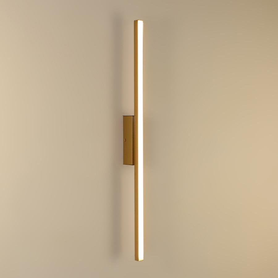 Arandela LED Linear 3000K 6W 60cm Alumínio Dourado AR1973 | MadeiraMadeira