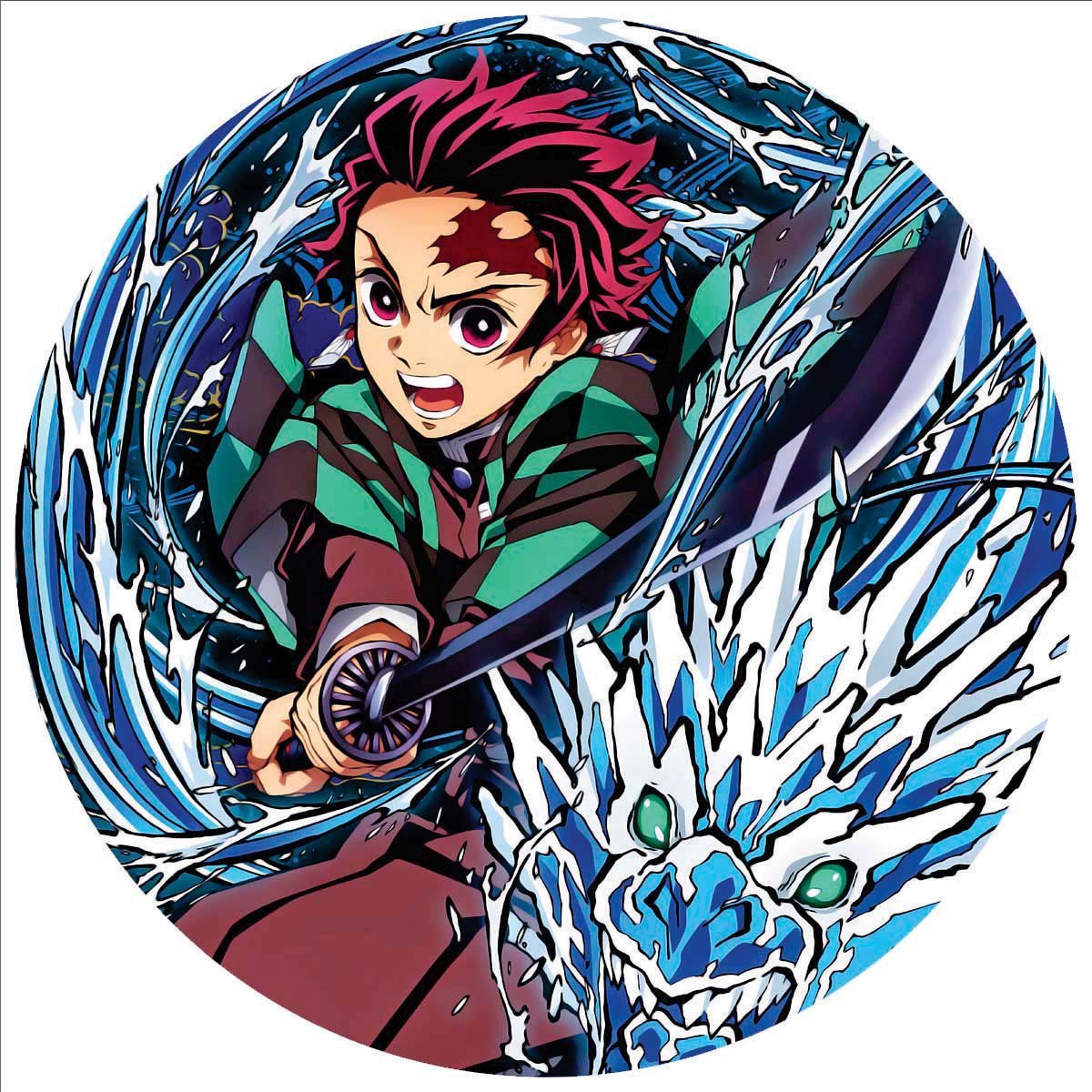 Painel Redondo 1,5m Sublimado em Tecido - Demon Slayer Inove Adesivos ...