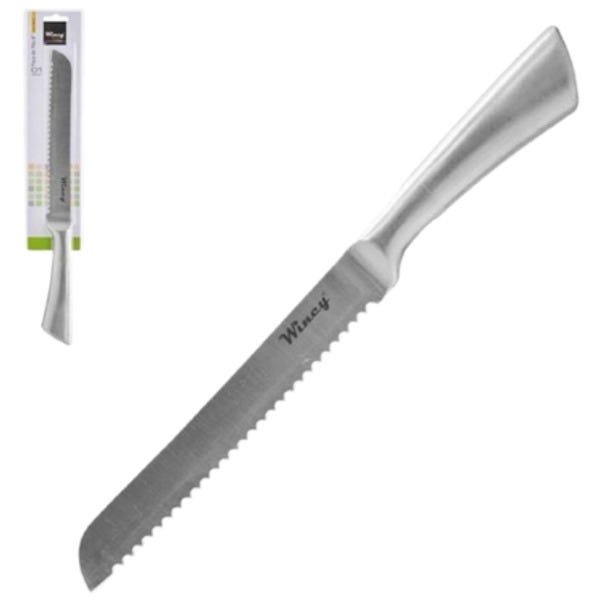 Faca de Cortar Pão Fatiar Bolo com Serra Grande Cozinha Inox ...