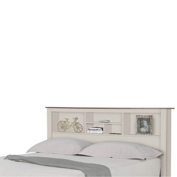 Cabeceira para Cama de Casal Cuba Off White - Gran Belo | MadeiraMadeira