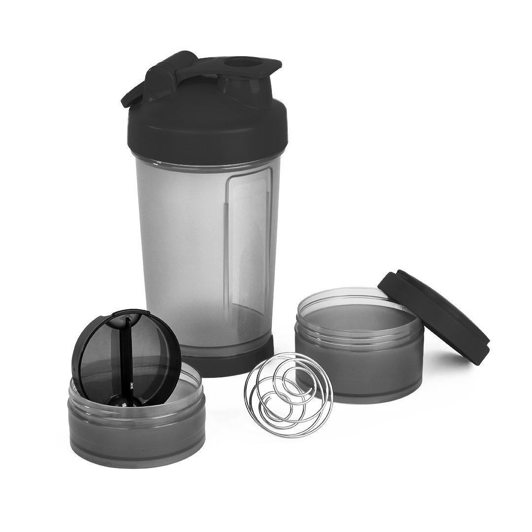 SHAKEIRA COM DIVISÓRIA 600ML Rosa | MadeiraMadeira