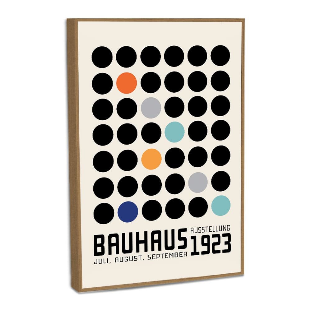 Quadro Decorativo Bauhaus 1923 Sepia com Moldura Filete | MadeiraMadeira