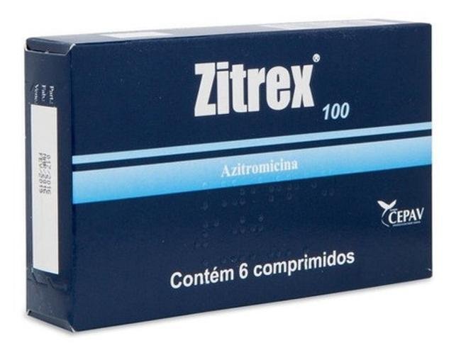 Zitrex 100Mg 6 Comp. Cepav Antibiótico Cães E Gatos | MadeiraMadeira
