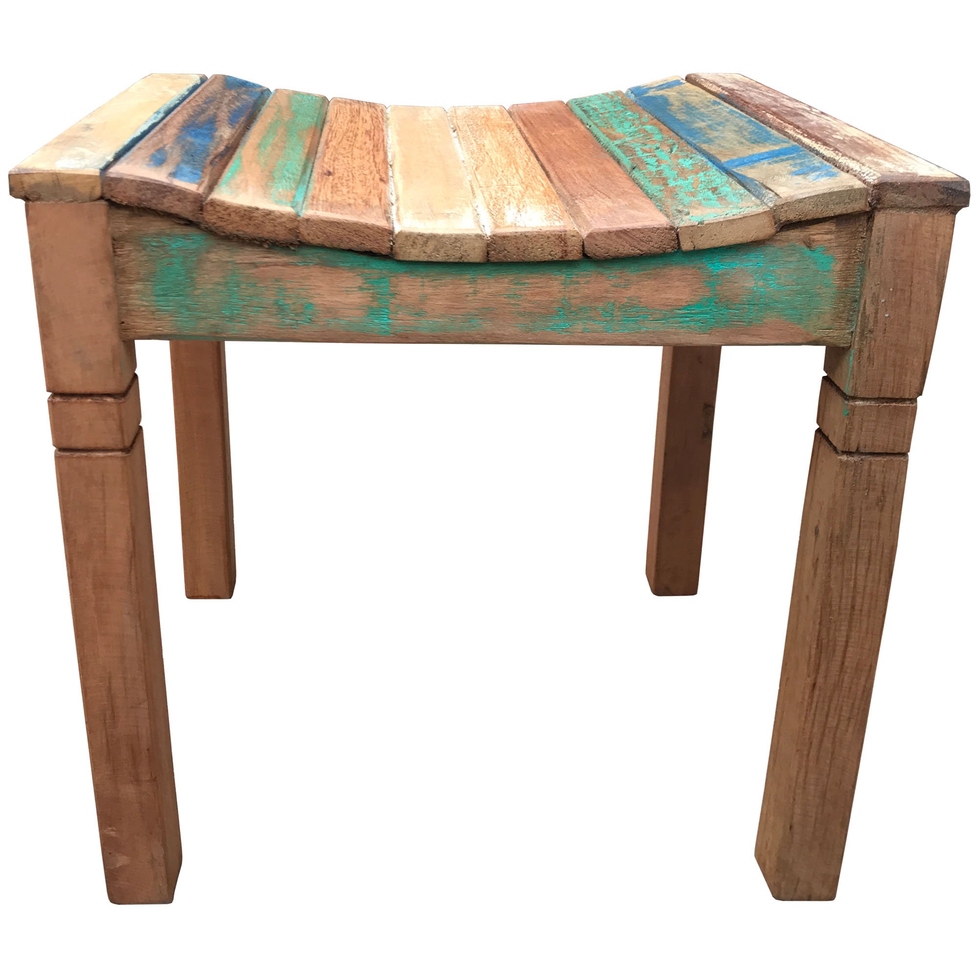 Banqueta Artesanal Com Ripas De Madeira Rústica de Demolição Libertas ...