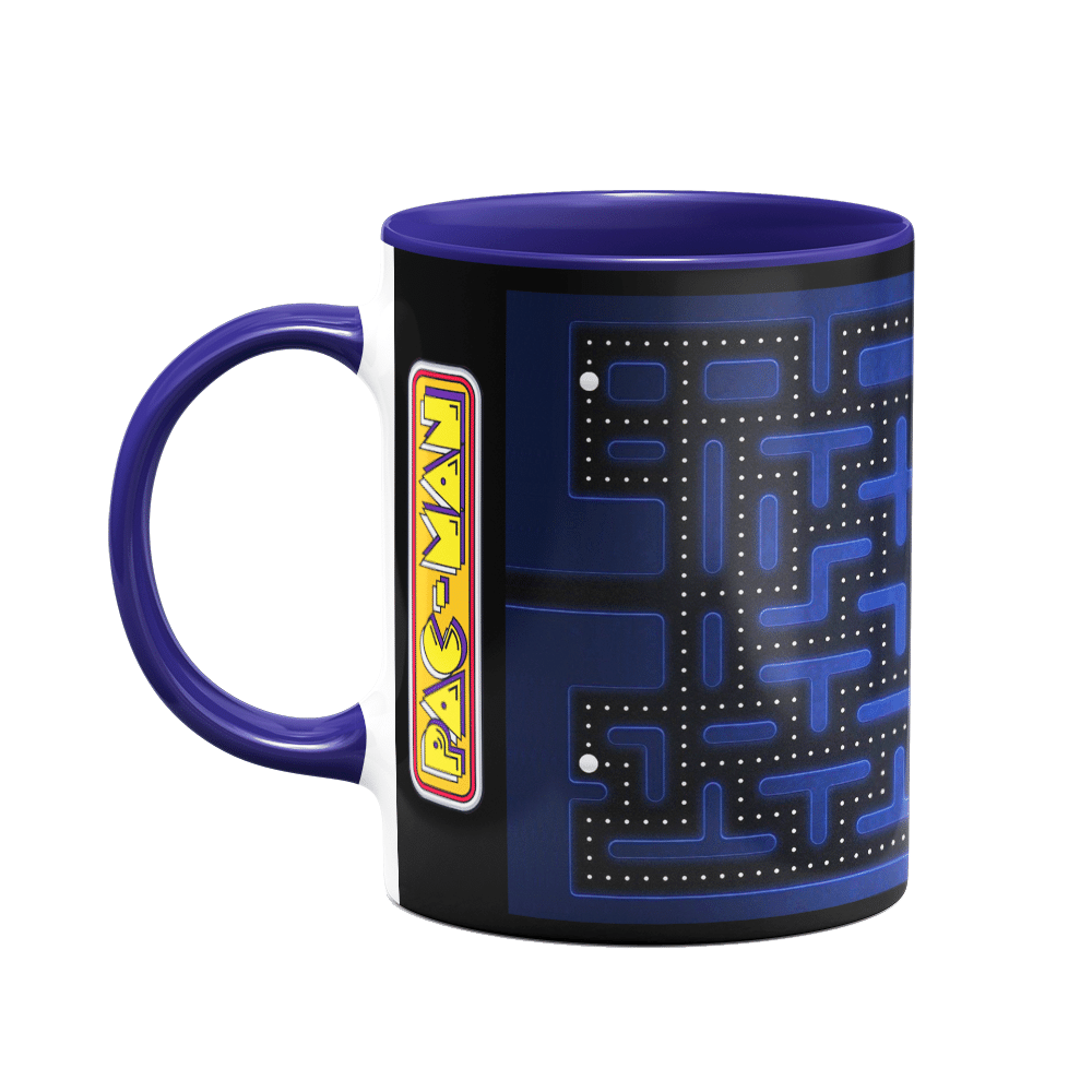 Caneca Gamer B-blue - Pac man Screen | MadeiraMadeira