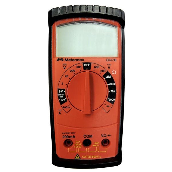 Multímetro Digital Meterman CAT II 600V - DM7B DM7B | MadeiraMadeira