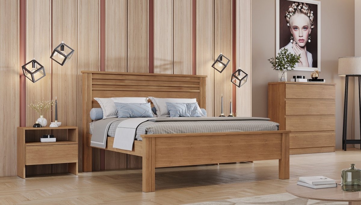 Cama Casal Verona Plus Moveis Novo Horizonte Cumaru | MadeiraMadeira