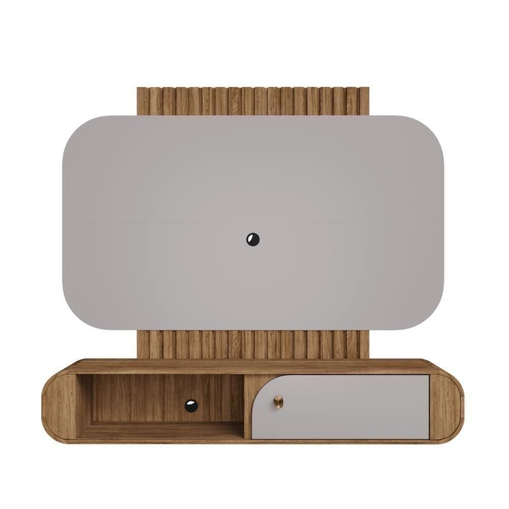 Painel Tv 55 Polegadas Capivari Cinamomo Off-white | MadeiraMadeira