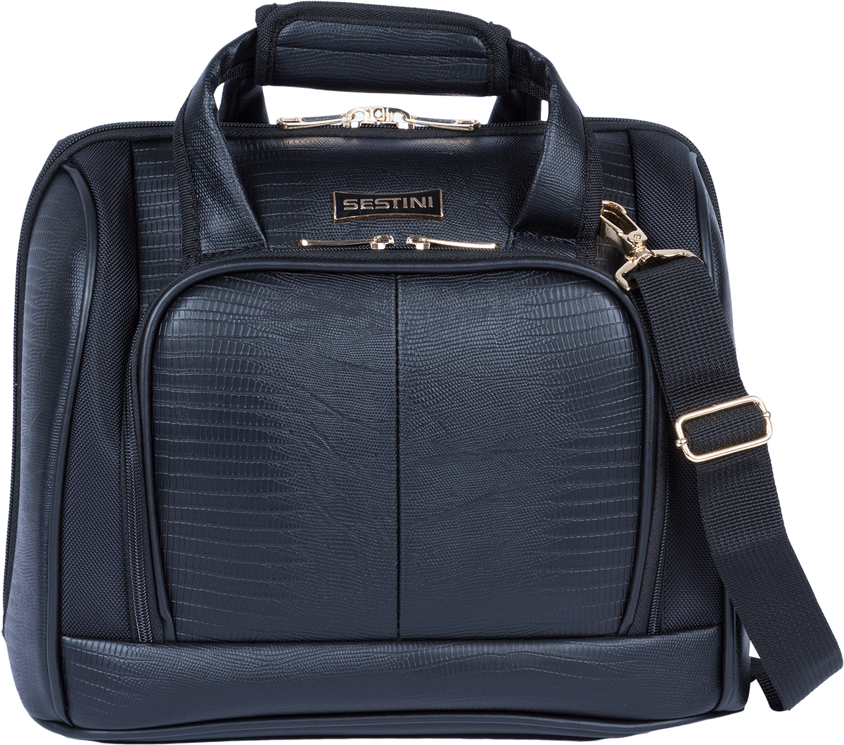 Frasqueira Grande Croco 2T Plus Preto | MadeiraMadeira