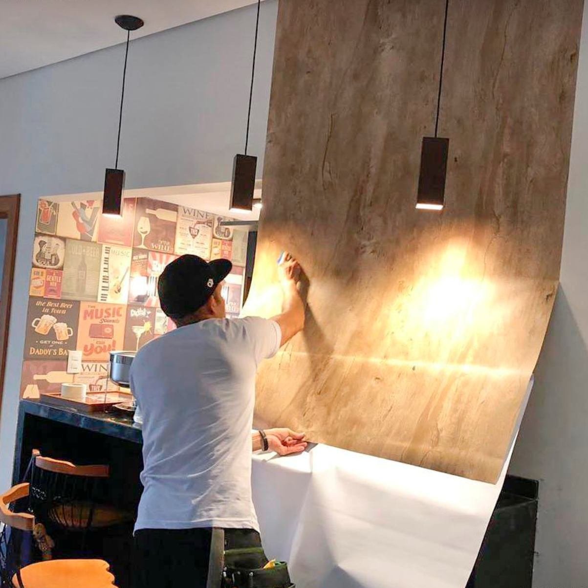 Adesivo Móveis Paredes Gold Madeira Md1802 - Pantone 7504C 200X60Cm ...