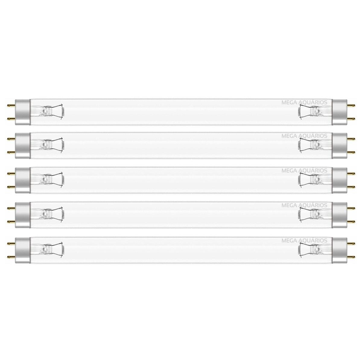 5 Lâmpada Uv 15w Germicida Ultravioleta T8 45cm Fluorescente ...