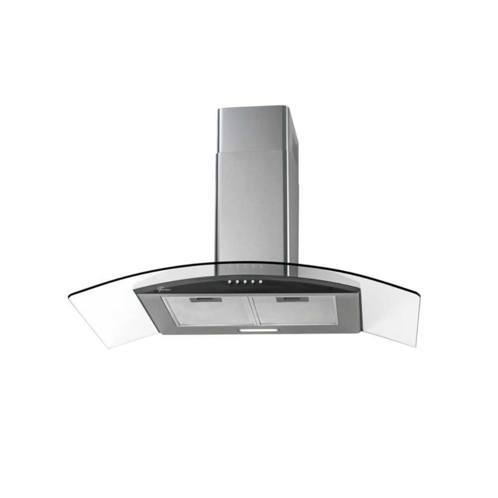 Coifa de Parede 90 Cm Aço Inox e Vidro Fit 220 V Fischer | MadeiraMadeira