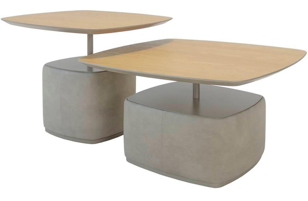 Conjunto Mesa Lateral Blend Tampo Carvalho Cru Haste Fendi e Base Soft Fendi - 67775 ...