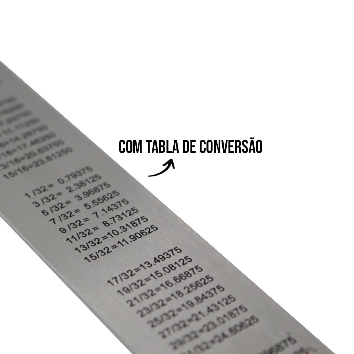 Régua Aço Inox 60cm 24 Polegadas Desenho Projeto Brasfort | MadeiraMadeira