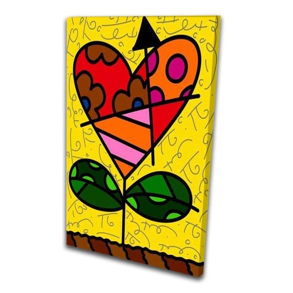 Quadro Decorativo Coraçao De Arvore Romero Britto | MadeiraMadeira