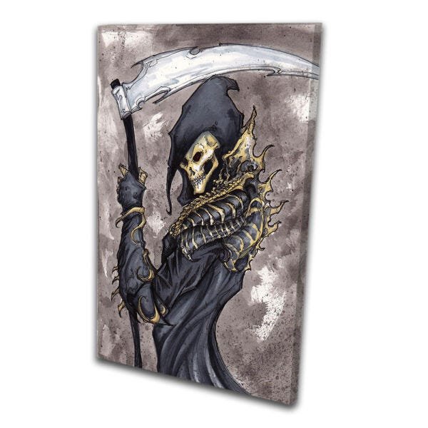 Quadro A Morte Dourada Ilustrativo de Sala | MadeiraMadeira