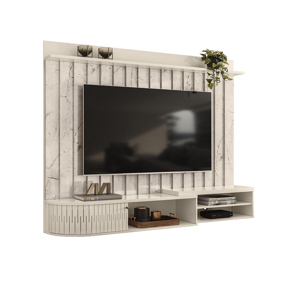 Painel Home Ripado para Tv até 75 Polegadas | MadeiraMadeira