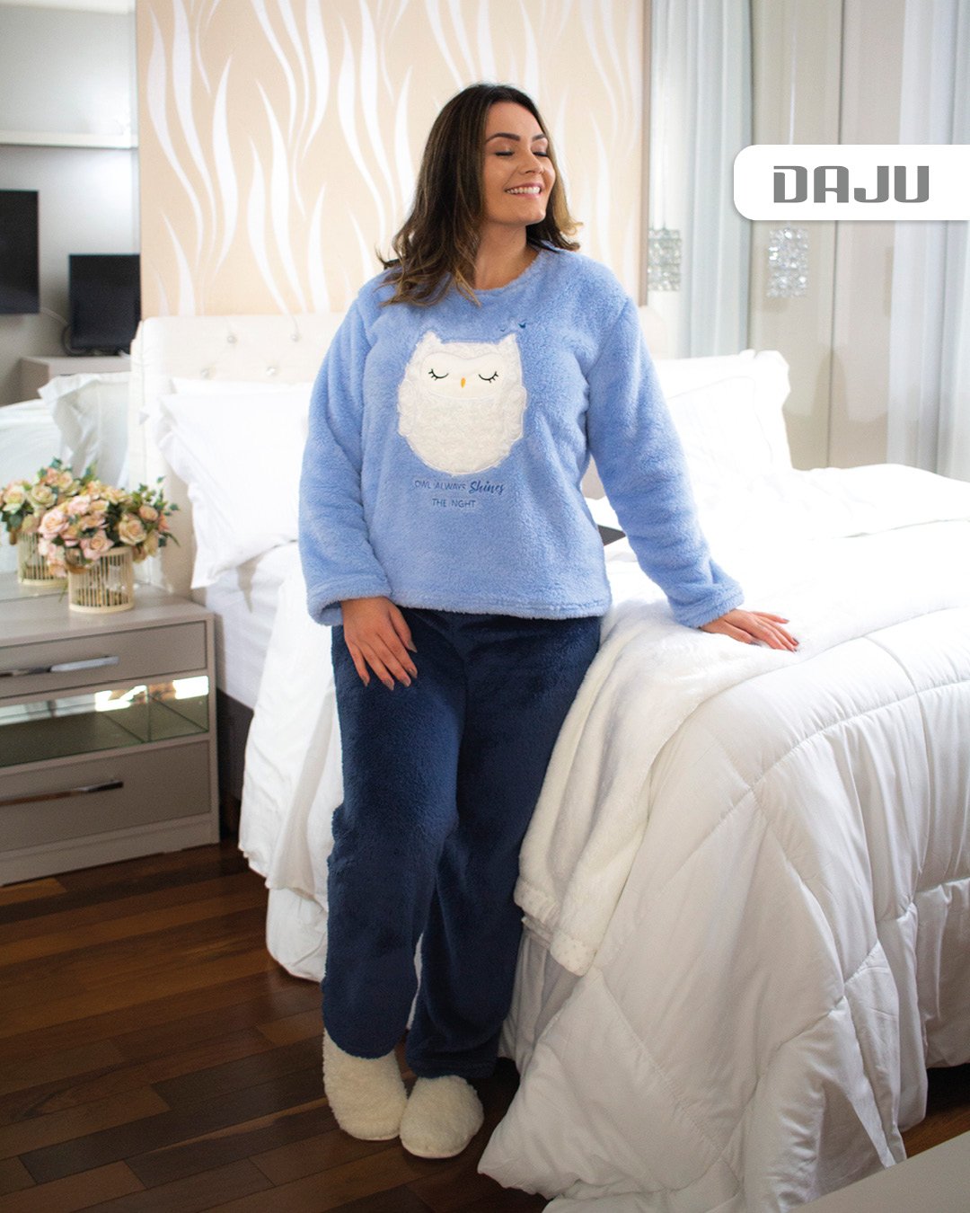 Pijama Foffy Kids Daju Lhama 1 a 2 Anos | MadeiraMadeira