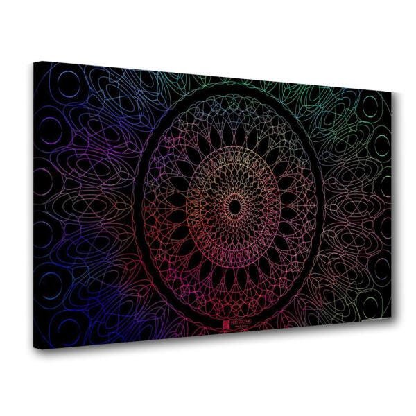 Quadro De Mandala Decorativo Sala | MadeiraMadeira