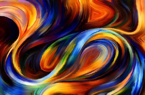 Quadro Decorativo Sala Pintura Abstrato Ondular P154 | MadeiraMadeira