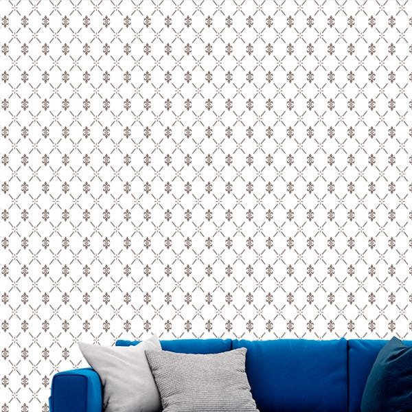 Papel de Parede Adesivo Arabesco 012 Marrom 3.60x0.58m | MadeiraMadeira