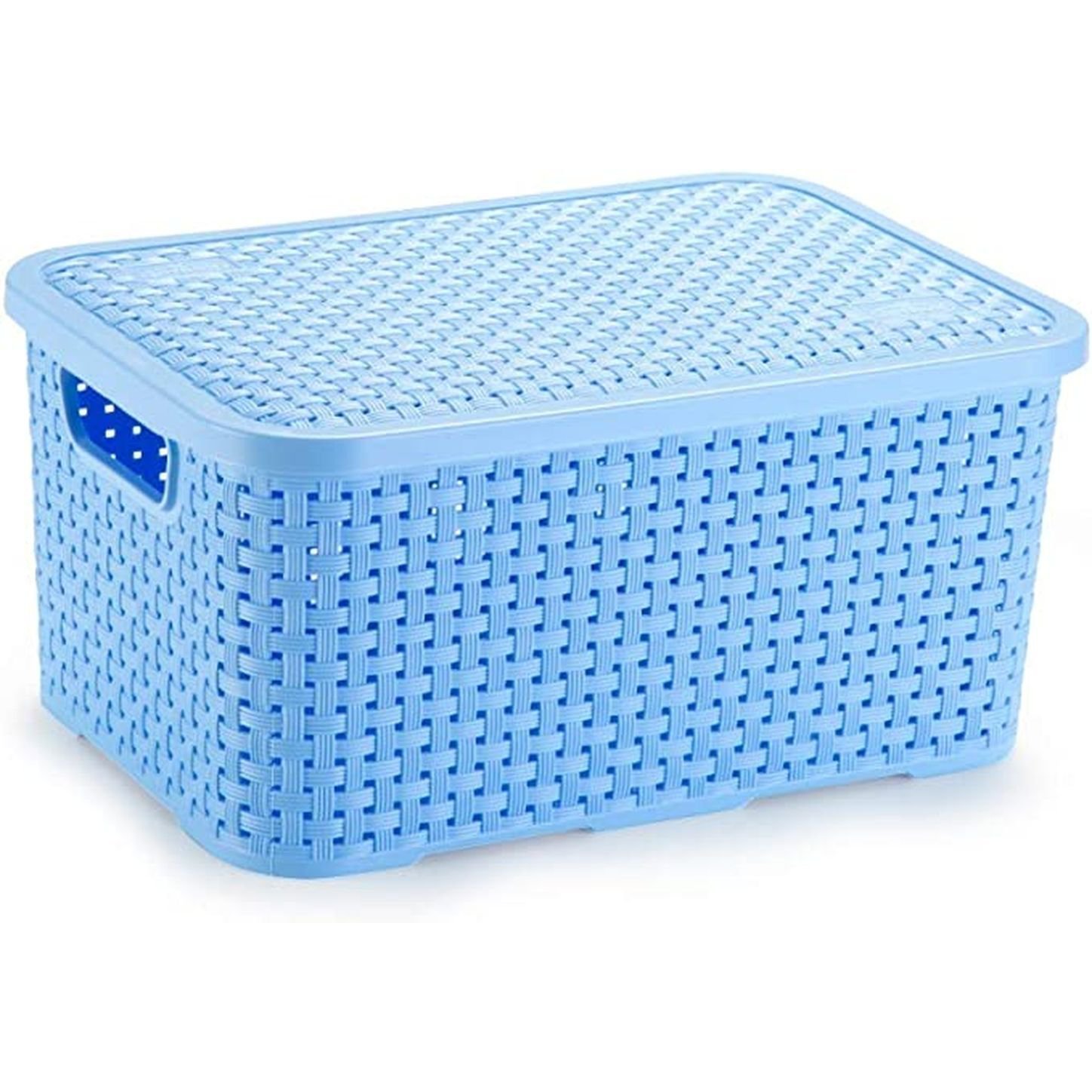 Caixa Organizadora Rattan 15L CR1820 Azul - Monte Líbano Monte Libano ...