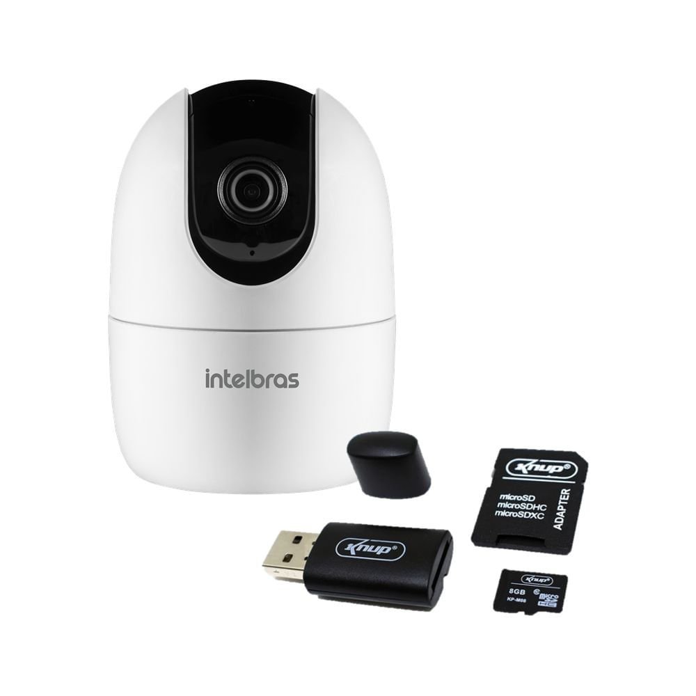 Kit Câmera IP Inteligente Interna Intelbras 360° Full HD + Cartão de ...