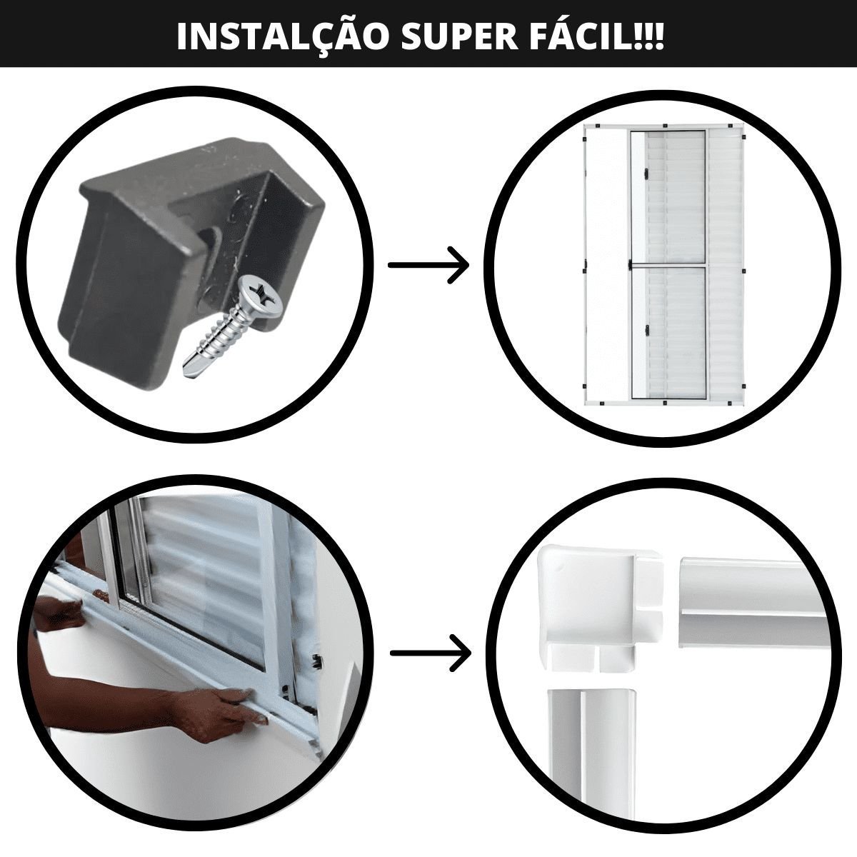 Arremates Alisares Branco Para Portas Balcão e Correr Linhas Fortiline ...