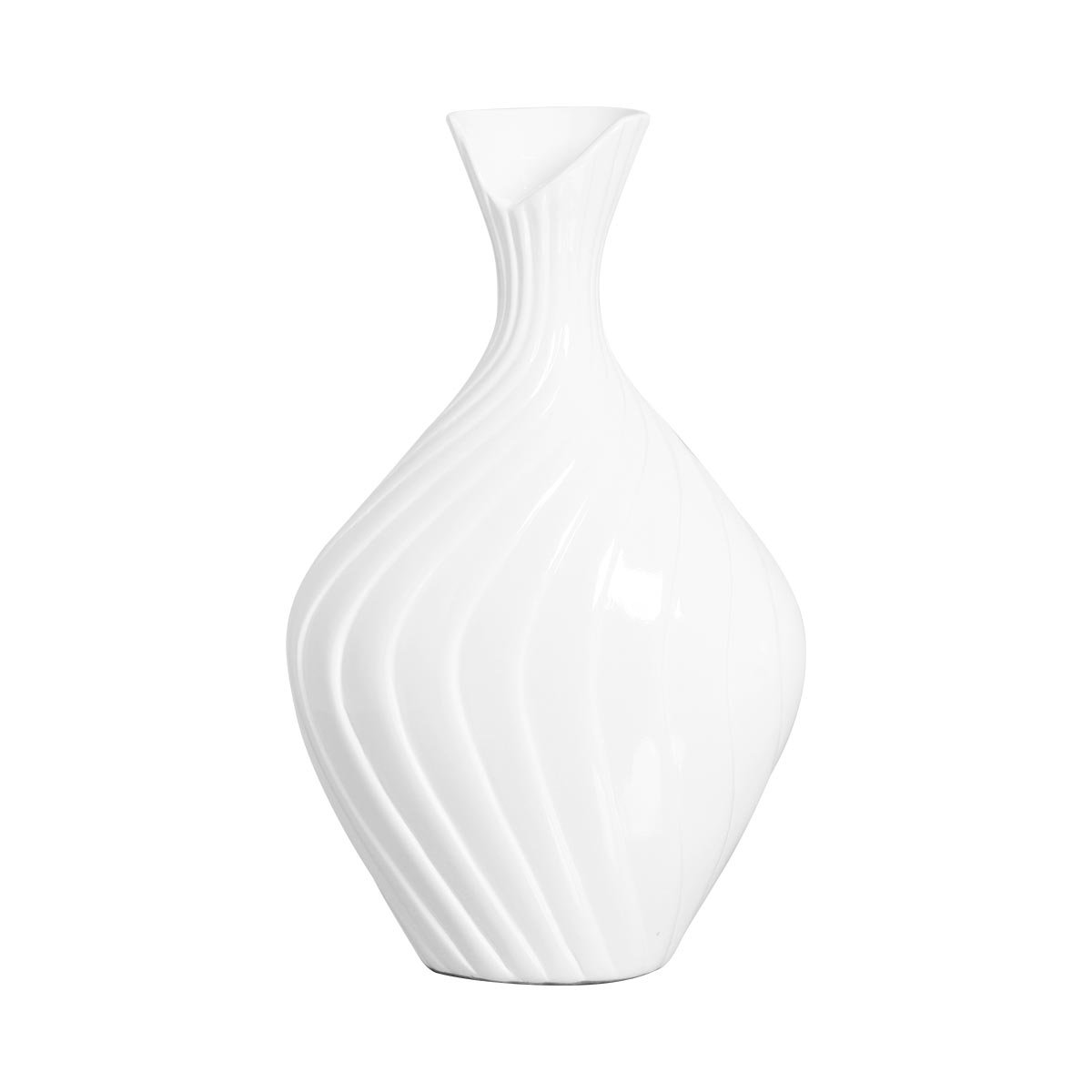 Vaso Decorativo Branco Decoração de Sala Grande Encanto Clássico ...