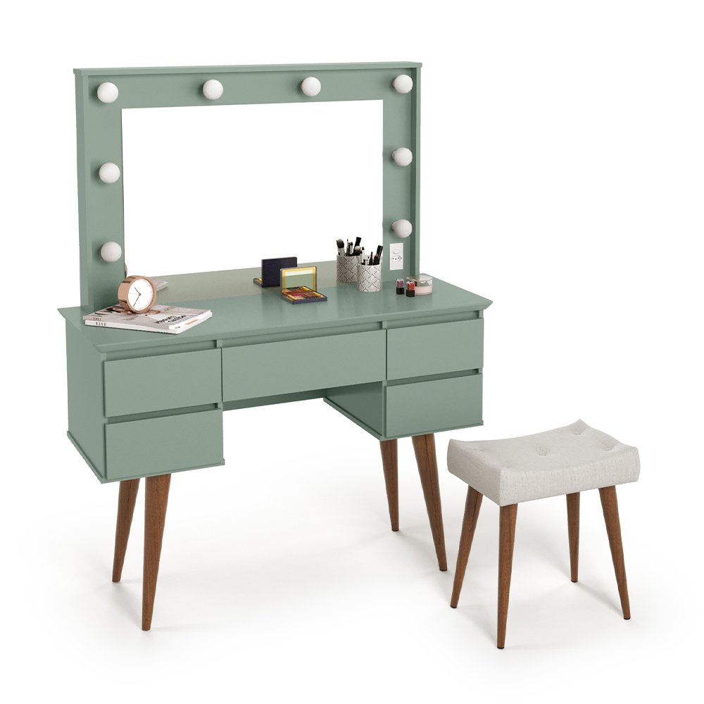 penteadeira camarim strass 120CM luxo infantil/adulto maquiagem ...