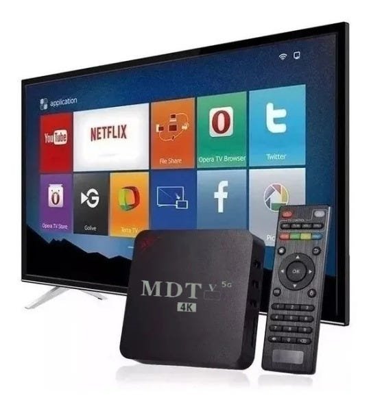 V Box 4K 5G - Sua TV Vira 1 Smart TV - 128Gb + 8Gb | MadeiraMadeira