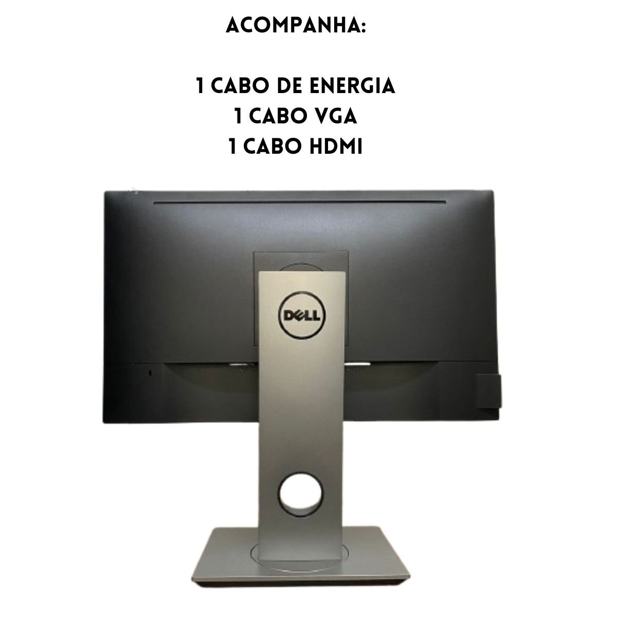 Monitor Dell 23 Polegadas Widescreen Horizontal e Vertical C/ Base ...