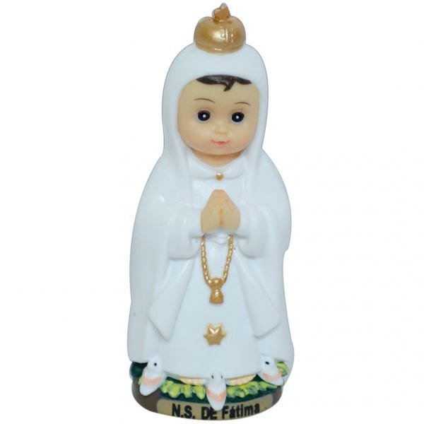 Nossa Senhora De Fátima Infantil 8cm - Enfeite Plástico | MadeiraMadeira