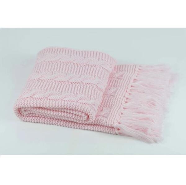 Peseira com Franja Sala Cama Sofá 260cm x 60cm 10326 Rosa Bb ...