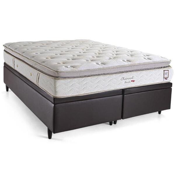 Cama Box Baú Herval King Channel Bambu, Molas Ensacadas, 79x193x203cm ...
