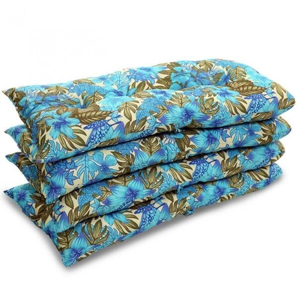 Kit 4 Almofada Para Cadeira Poltrona Sofá De Bambu - 04 | MadeiraMadeira