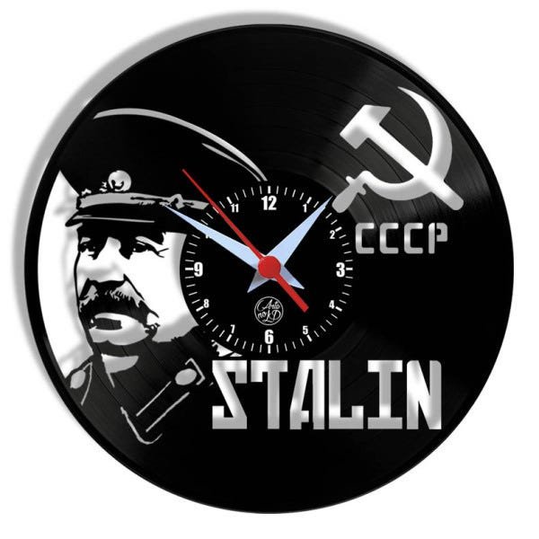 Relógio de Vinil - Stalin Rússia Revolução Cccp | MadeiraMadeira